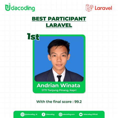 Best Participant Laravel Udacoding