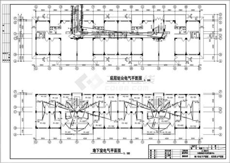 小区住宅楼电气施工及设计方案全套cad图纸居住建筑土木在线