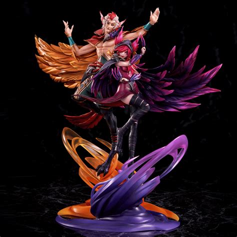 Riot Games Store Xayah And Rakan Anime Figures Anime Demon