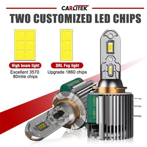 H15 Led Canbus Car Headlights Bulbs High Beam 60000LM 150W Auto Lamps Day Driving Running Lights