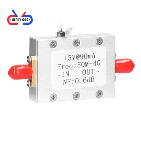 【mayige9】rf Amplifier Module Metal Rf Amplifier Module Ham Radio Board Lna 50m 4ghz 0 6db