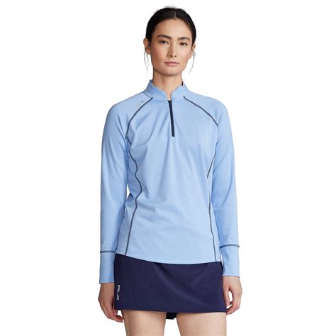 Rlx Golf Performance Golf Scallop Collar Quarter Zip Pull Over Pga