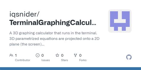 GitHub Iqsnider TerminalGraphingCalculator A D Graphing Calculator That Runs In The Terminal