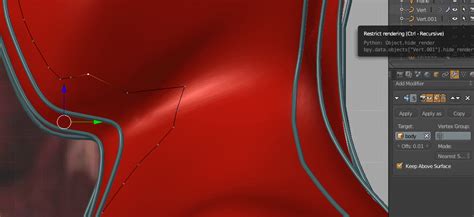 modifiers why doesn t the shrinkwrapped vertex move smoothly over the