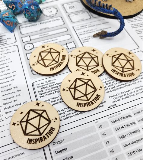 Dnd Inspiration Tokens Dandd Inspiration Etsy