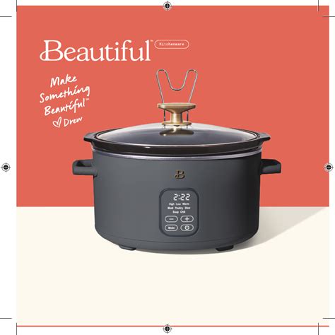 User Manual Beautiful 6 Qt Programmable Slow Cooker English 56 Pages