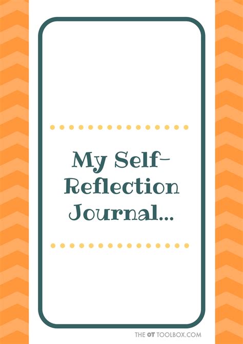 My Self Reflection Journal The Ot Toolbox