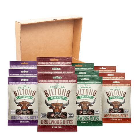 Droewors Bites Snack Box Sampler Of Meaty Delights The Original