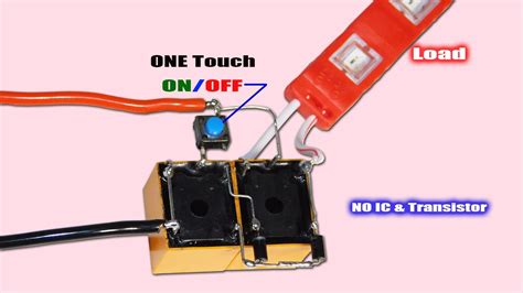 Single Push Button Onoff Circuit