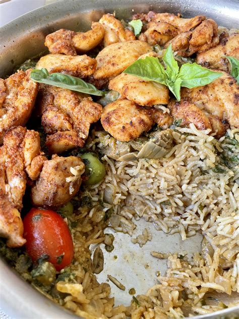 Skillet Pesto Chicken And Rice Recipe Pamela Salzman