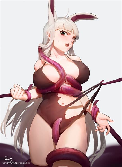 Rule 34 1girls Big Breasts Bunny Girl Cleavage Goofy Goldgoofy357 Long Hair One Piece