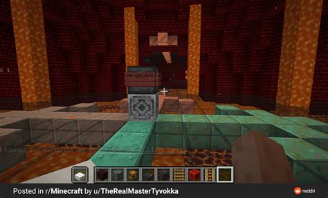 My Nether Minecart Station One Wing For Each Cardinal Direction R