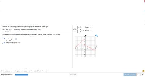 Solved Consider The Function G Given To The Right Its Graph