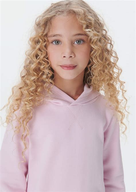 Blusão Básico Infantil Unissex Em Moletom Com Capuz Rosa Faststore Pdp