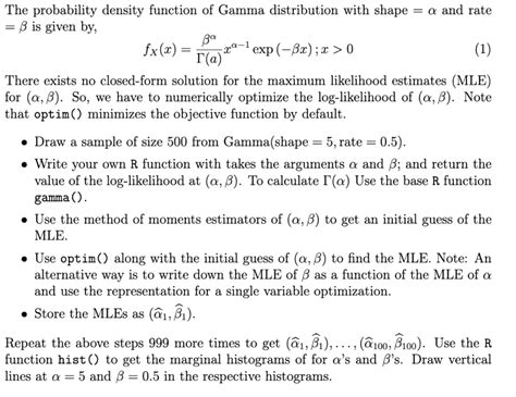 Solved The Probability Density Function Of Gamma Chegg