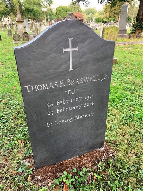 Braswell Slate Monolith Memorial Alexandria Va Carroll Memorials