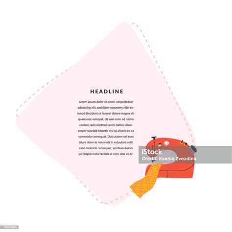 재봉틀의 그림과 텍스트에 대한 빈 공간 바느질 배너 메시지 벡터 손으로 그린 예술 좋은 배경에 대한 장소와 카피 스페이스 구성
