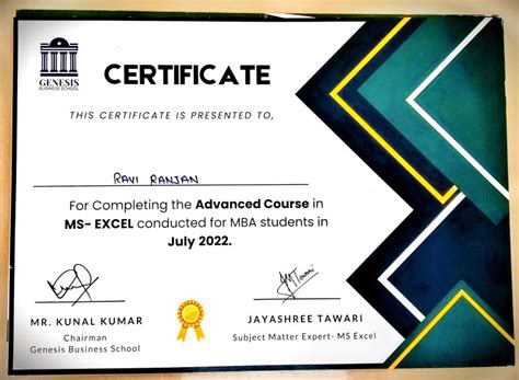 Ravi Ranjan On Linkedin Microsoftexcel Advancedcertification