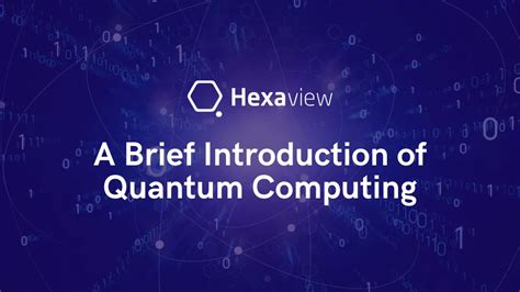 A Brief Introduction Of Quantum Computing Dont Get Entangled