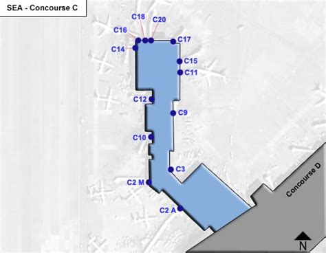 Seatac Concourse Map