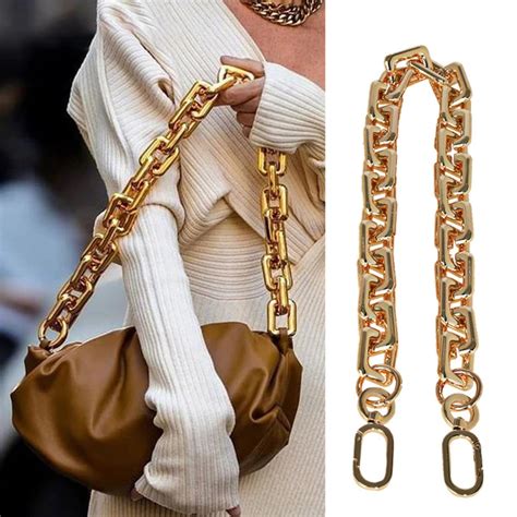 Silver Gold 40cm 60cm Acrylic Purse Chain Strap Handbag Handles Diy