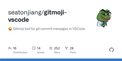 GitHub Seatonjiang Gitmoji Vscode Gitmoji Tool For Git Commit