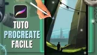 Comment débuter sur Procreate Tuto Procreate Paysage Doovi