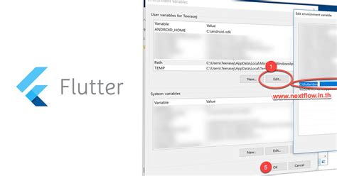 Google Flutter Path Windows Nextflow