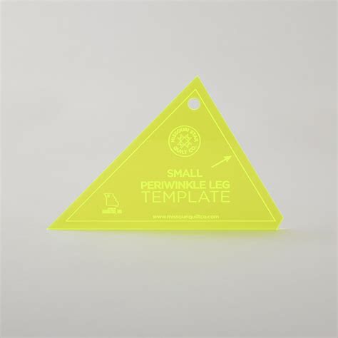 Missouri Star Small Periwinkle Leg Template