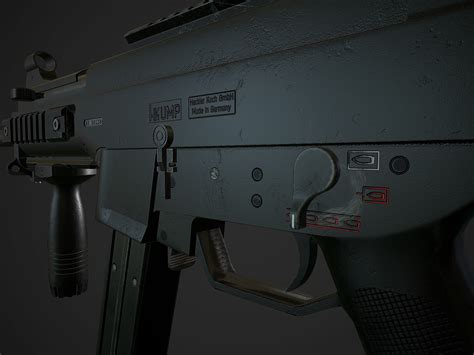 3D Model UMP 45 VR AR Low Poly CGTrader