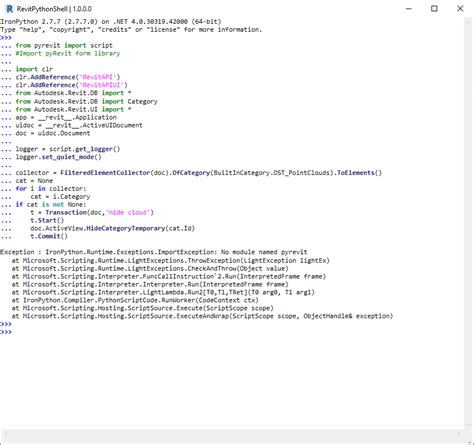Need Help In Pyrevit Revit Dynamo
