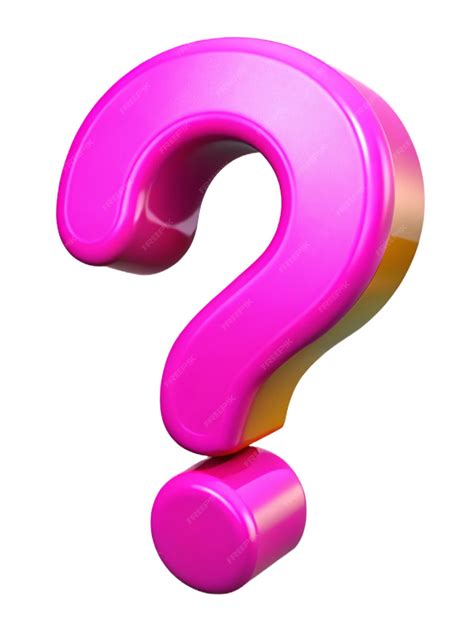 Premium Photo A Pink Question Mark With A Pink Background