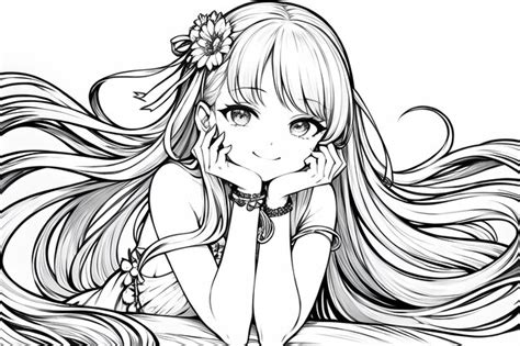 Premium Ai Image A Girl With Long Hair Smiling At The Camera