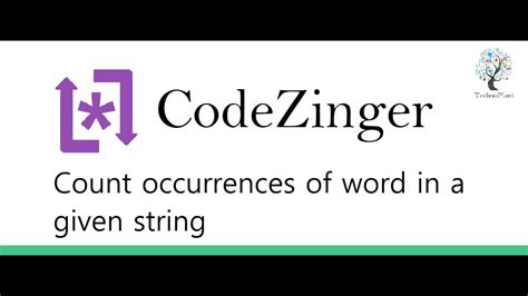 Count Occurrences Of Word In A Given String In Hindi By Javascript Youtube