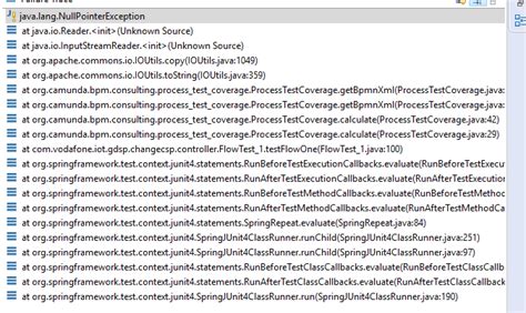 Processtestcoverage Always Throws Nullpointerexception Discussion And Questions Camunda Forum