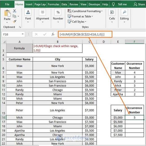 Excel Count Number Of Occurrences Of Each Value In A Column