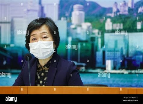 Christine Choi Yuk Lin Secretary For Education Attends A Press