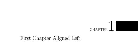 Horizontal Alignment Help With Chapter Headers Left Aligning Tex
