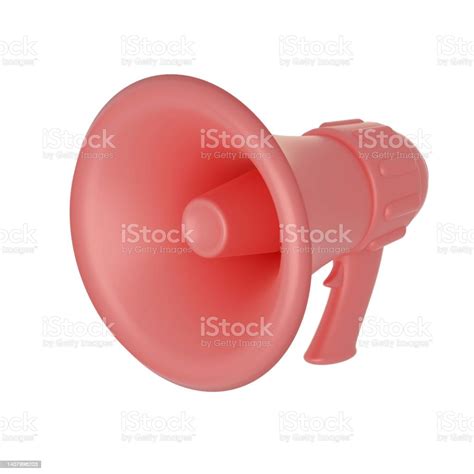 만화 핑크 라우드 스피커 3d 현실적인 아이콘 마케팅 시간 개념 3차원 형태에 대한 스톡 사진 및 기타 이미지 3차원 형태 개체 그룹 객실 있음 Istock