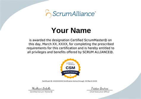 Certified Scrum Master Csm Certification Training
