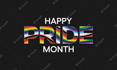 Lgbtq プライド月間は毎年 6 月に行われます。ベクトル図 プレミアムベクター