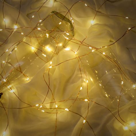 와이어 웜색 전구 100구 투명선 10m 점멸 태양광 굿즈트리 트리창고