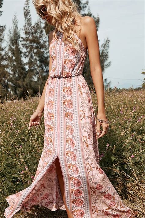Robe Longue Champêtre Avec Encolure Américaine Esprit Champêtre