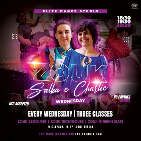 Wednesday Zouk Classes With Salka And Charlie Berlin Elite Dance