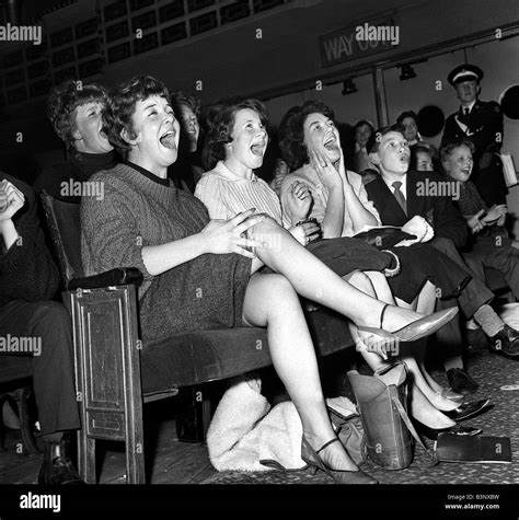 Pop Group The Beatles November 1963 Excited Girls Screaming For Their