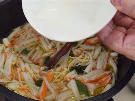 크래미 게살스프 중국식 계란탕 만들기