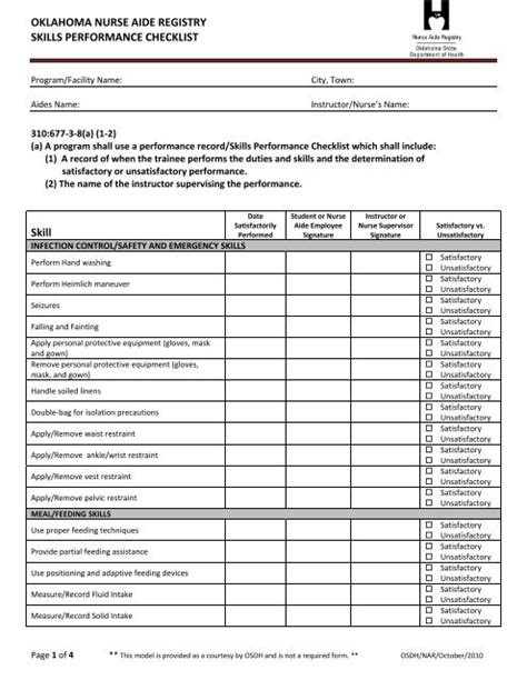 Home Health Aide Skills Checklist Homemade Ftempo