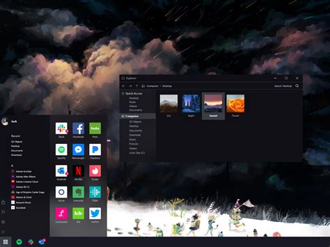 Dribbble Windows 10 Dark Mode Png By Gareth Johnson