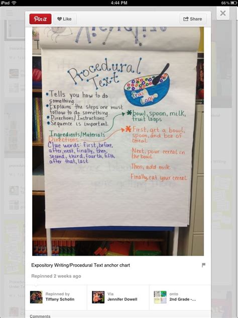 Procedural Text Procedural Writing Informational Writing Reading Ideas Reading Writing