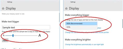 Windows System Font Settings
